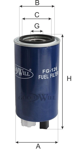Фильтр топливный Goodwill FG126;FG 126 - купить по выгодным ценам в ...