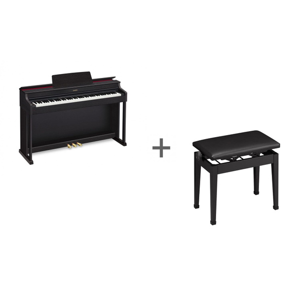 Цифровое фортепиано Casio Celviano AP-470BK с Банкеткой Casio CB-30BK ...