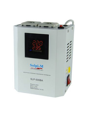 Стабилизатор напряжения Solpi-M SLP-500ВА купить по низкой цене с ...