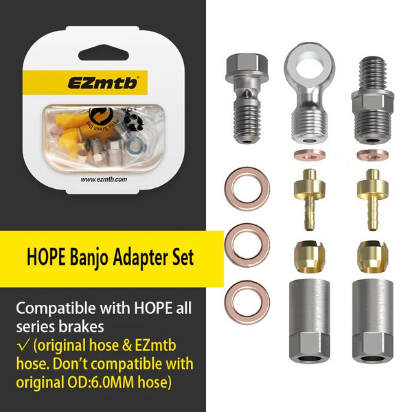 Ремкомплект гидролинии Hope Banjo Fitting Kit Ezmtb, комплект на 1 ...