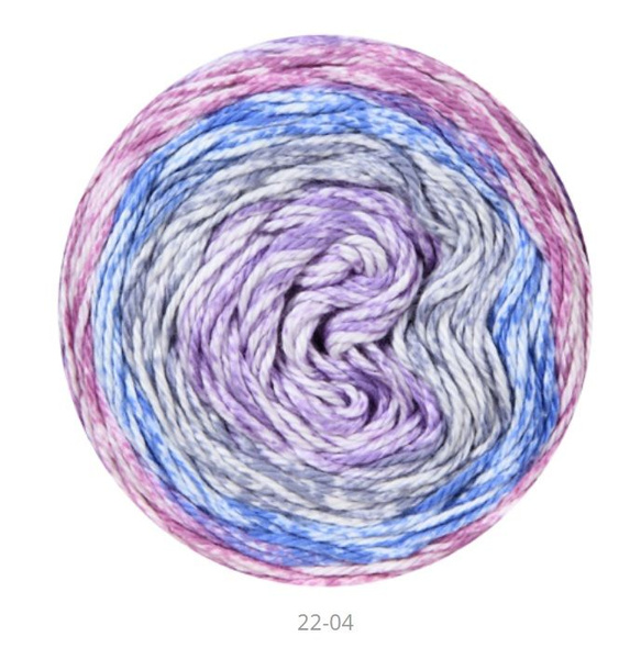 Пряжа Fibra natura Cotton Royal Color Waves 2204 Фибра Натура Коттон ...