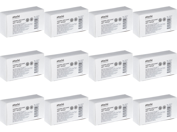 Attache Economy Зажим для бумаги 32 мм, 12 шт. - купить с доставкой по ...