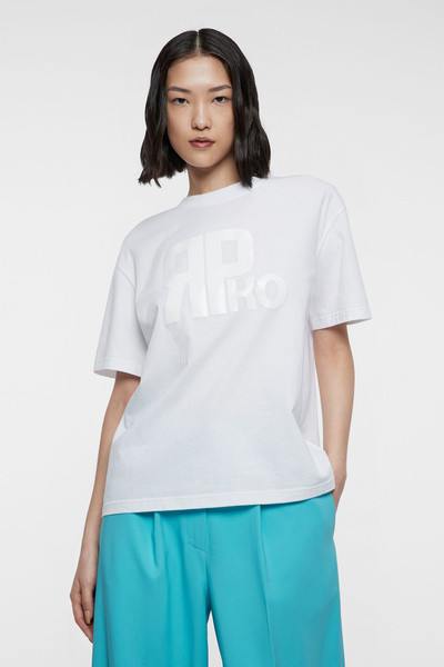 Футболка Befree, размер 46, цвет белый, хлопок - 100% - купить по выгодной цене в интернет ...