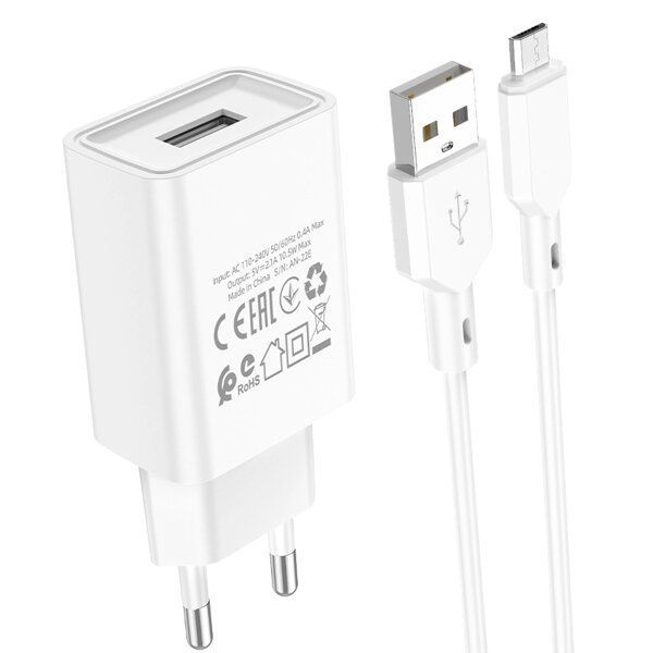 Сетевое зарядное устройство BOROFONE Зарядка 2.1A для Реалми С30, C30S ...