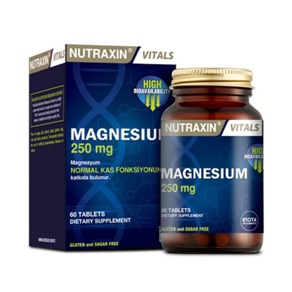 Magnesium Citrate, NUTRAXIN, Магний, 250 мг, 60 таблетки - купить с ...