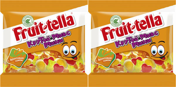 Мармелад Fruittella Крутой Микс мини жевательный 10 шт х 20 г, комплект: 2 упаковки по 200 г ...