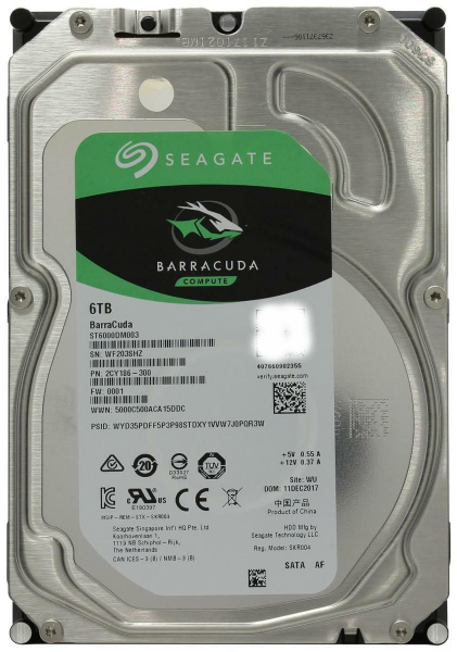 Внутренний жесткий диск Seagate Жесткий диск Barracuda 6 TB ...