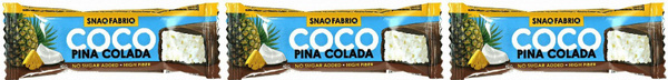 Батончик Snaq Fabriq молочный кокос-ананас, комплект: 3 упаковки по 40 ...