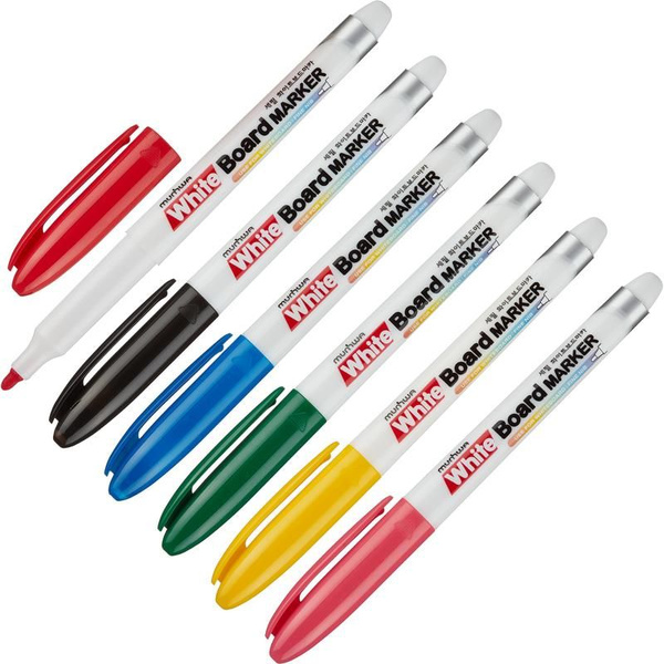 Маркер для белых досок MunHwa 6 цветов (толщина линии 2 мм) купить на OZON по низкой цене ...