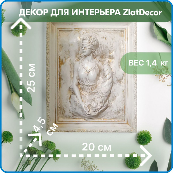 Украшение настенное интерьерное Zlatdecor 176 купить по доступным ценам в интернет магазине