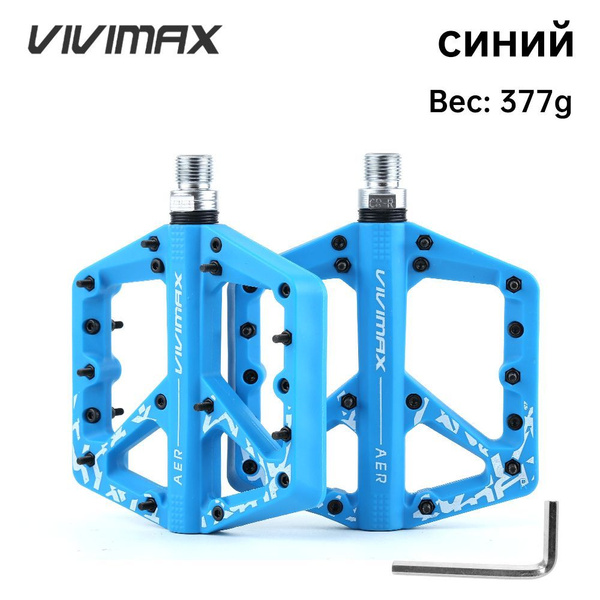 VIVIMAX J408 педали для горного велосипеда противоскользящие + подшипники из нейлонового волокна ...