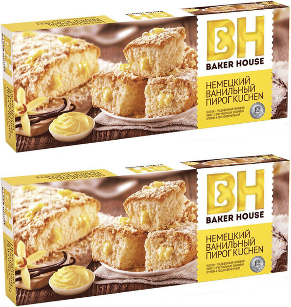 Baker House Пирог бисквитный KUCHEN Ваниль, 350 г - купить с доставкой ...