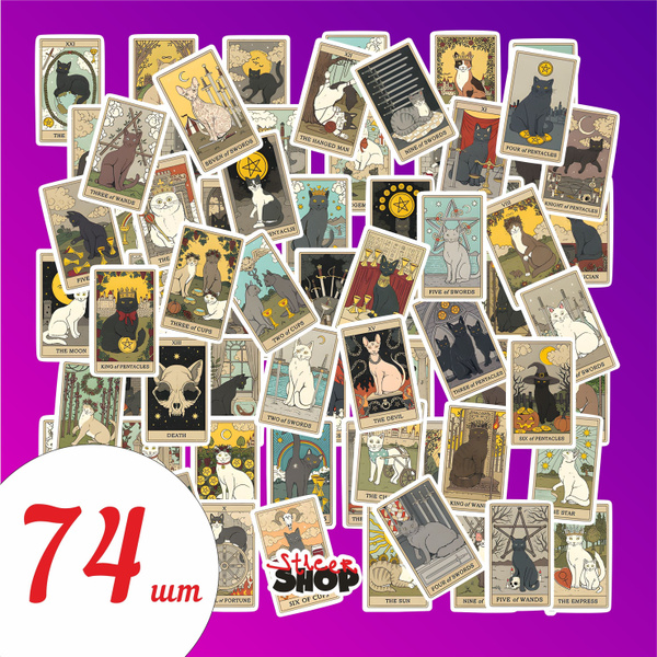 Набор наклеек для творчества, большие бумажные стикеры самоклеющиеся ...