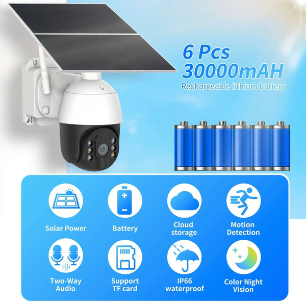 Камера видеонаблюдения GOOD DAY уличная на солнечной батарее, Wi-Fi ...