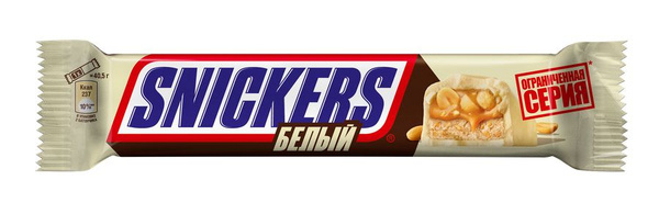 Батончик шоколадный SNICKERS White, 81г 10шт - купить с доставкой по ...