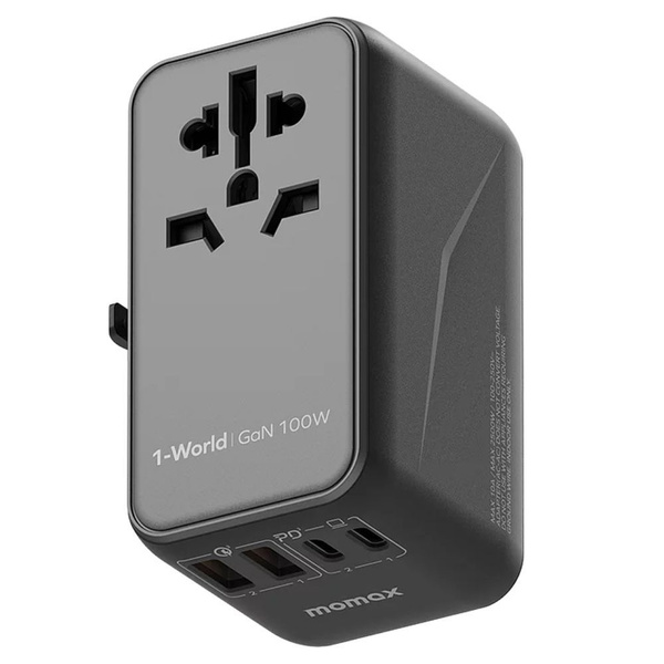 Сетевое зарядное устройство Momax Сетевое 1-World 100W GaN Tech, Quick ...
