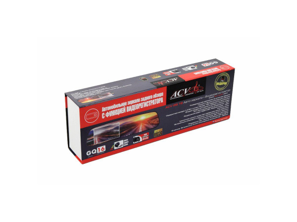 Видеорегистратор-зеркало acv GQ16 купить на OZON по низкой цене (1892887530)