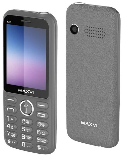 Мобильный телефон Maxvi Maxvi K32, серый - купить по выгодной цене в ...