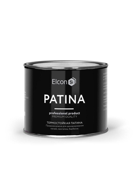 Эмаль Elcon термостойкая PATINA, Силоксановая, серебристый - купить в интернет-магазине OZON по ...
