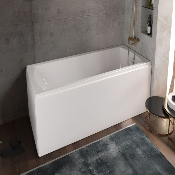 Ванна акриловая Marka One MODERN 120х70 см Прямоугольная Белая ...