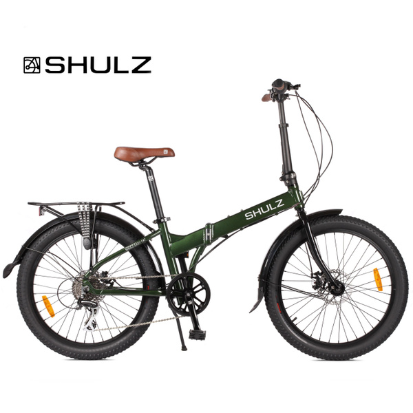 Складной велосипед Shulz Easy Fat тёмно-зелёный купить на OZON по низкой цене (388257895)