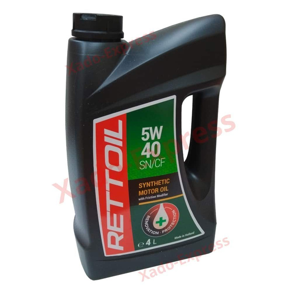 Масло моторное RETTOIL sn 5W-40 Синтетическое 4 л купить c доставкой на OZON по низкой цене ...