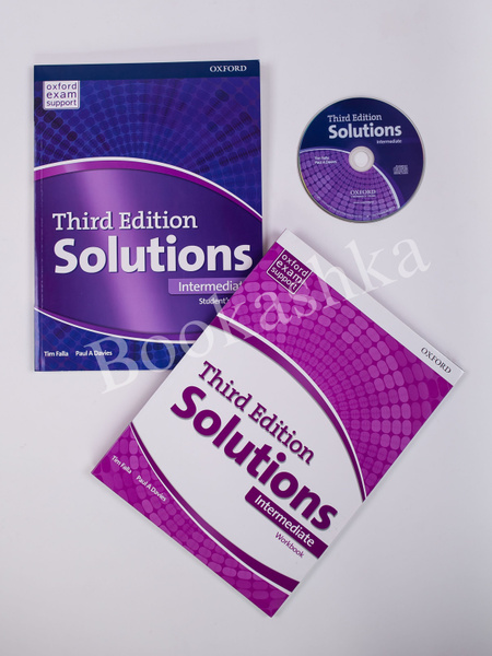 Комплект Solutions Intermediate. Students Book+Workbook+CD - купить с доставкой по выгодным ...