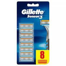 Gillette Sensor 3 Кассеты (8 штук) подходят к Sesor Excel Джилет Сенсор ...