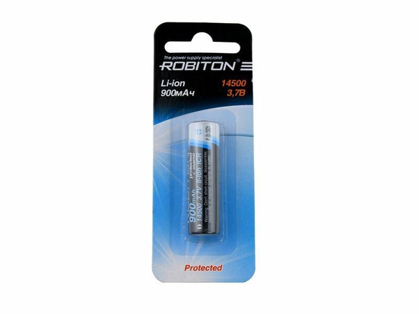 Аккумулятор Robiton 14500 (900mAh, Li-ion) с защитой - купить с доставкой по выгодным ценам в ...