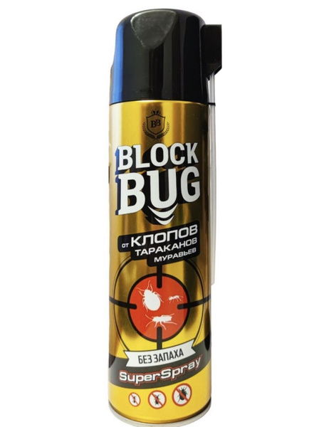 Block bug Super spray аэрозоль от тараканов - купить с доставкой по ...