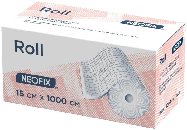 Пластырь медицинский на нетканой основе рулонный NEOFIX ROLL ,15 х1000 ...