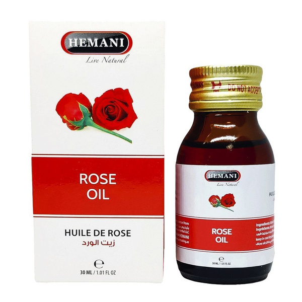 Hemani Масло Розы Хемани, Rose Oil, 30 мл - купить с доставкой по ...