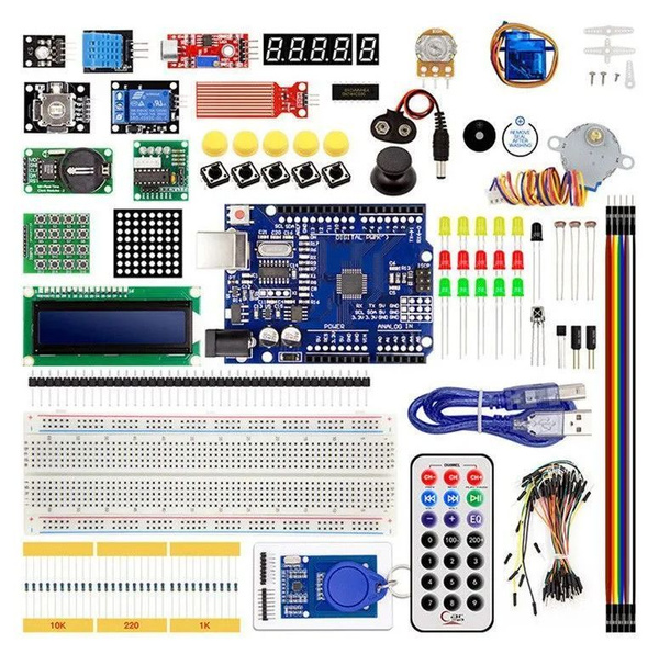 Набор для моделирования Ардуино Arduino Uno R3 9v Maximum Kit с Rfid модулем Arduino Starter