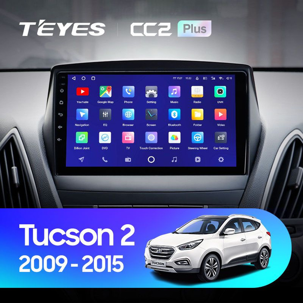 Характеристики TEYES Магнитола CC2 Plus 4 Gb 10.2" для Hyundai Tucson 2 LM IX35 2009-2015 ...