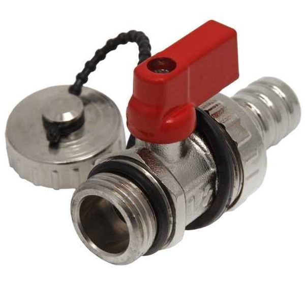 Кран дренажный 1/2" красный VIEIR - купить по низкой цене в интернет ...
