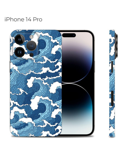 Защитная пленка на Айфон 14 Pro с защитой краёв / Виниловая наклейка на ...