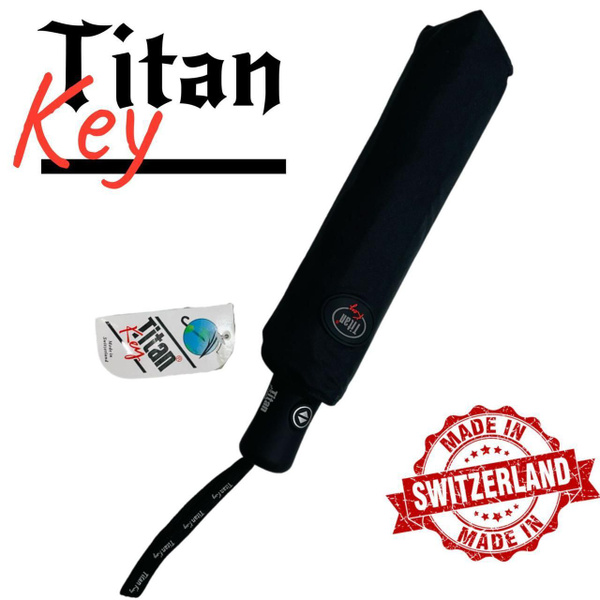 Зонт Titan Key, Полный автомат, 3 сложения, черный купить по низкой ...