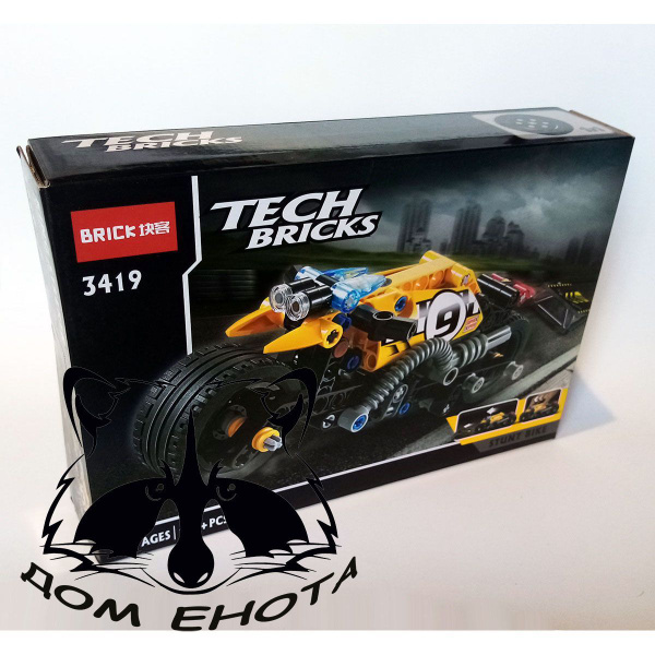 Конструктор Тачки Stunt Bike Спортивный мотоцикл 140 деталей. Tech Bricks 3419 - купить с ...