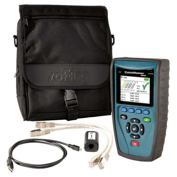 Softing CableMaster 600 (CM600) - тестер витой пары и коаксиального кабеля (с определением длины ...