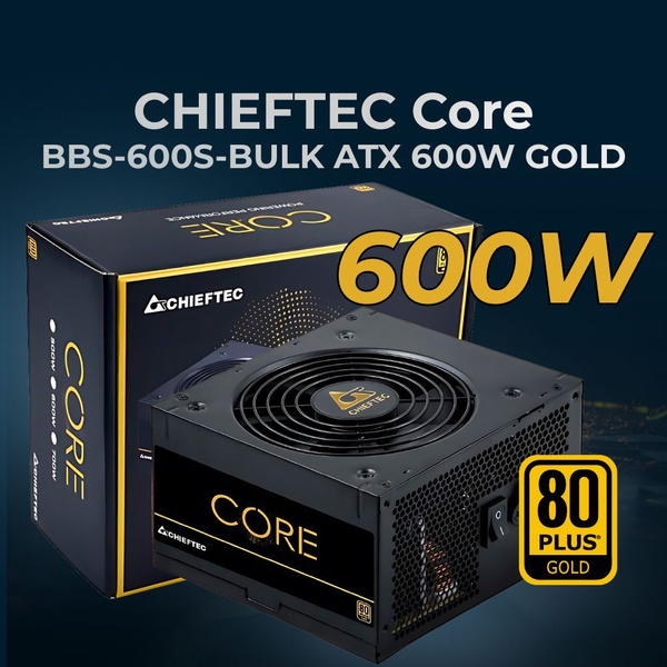 Блок питания для компьютера Chieftec Core BBS-600S-Bulk (ATX 2.3, 600W ...