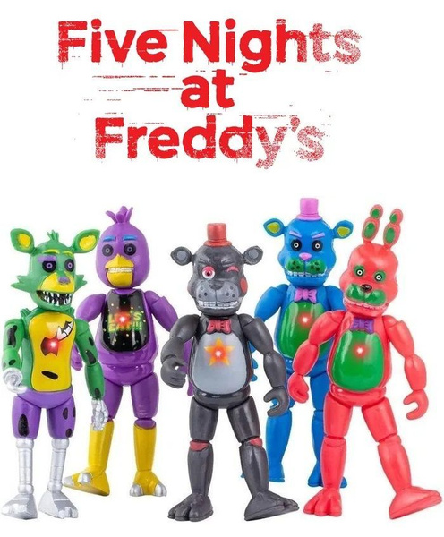Фигурки Аниматроники с подсветкой 5 шт игровой набор Fnaf игрушки