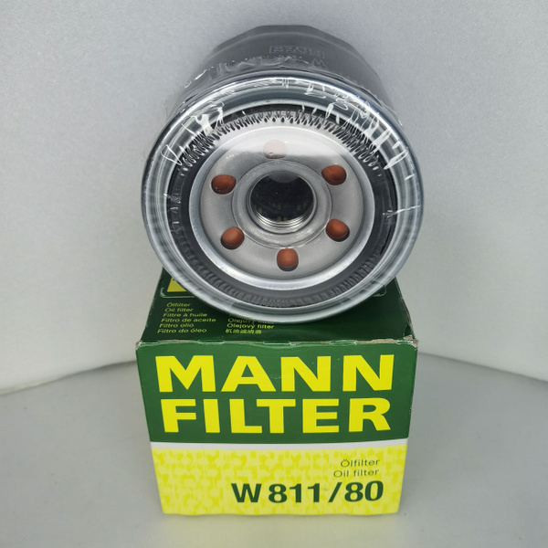 Фильтр масляный W811/80 Mann-Filter (100% оригинал) 1.4л G4FA 1.5л G4FK ...