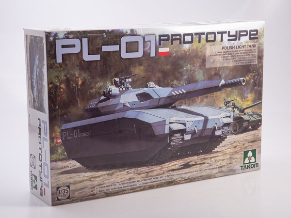 Сборная модель танка TAKOM Polish PL-01 Prototype light tank, масштаб 1 ...