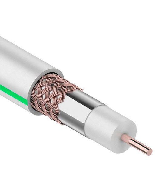 Кабель Кабель коаксиальный телевизионный SAT 703B 1x1 мм экранированный купить c доставкой на ...