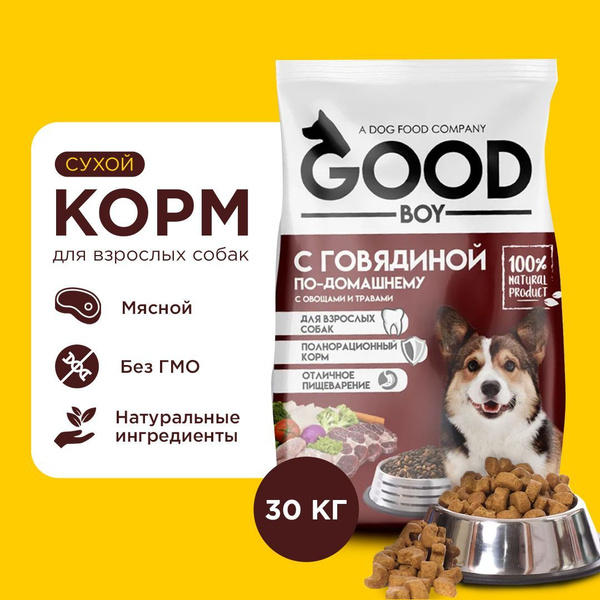 Корм для собак сухой 30кг GOODBOY гипоаллергенный натуральный для ...