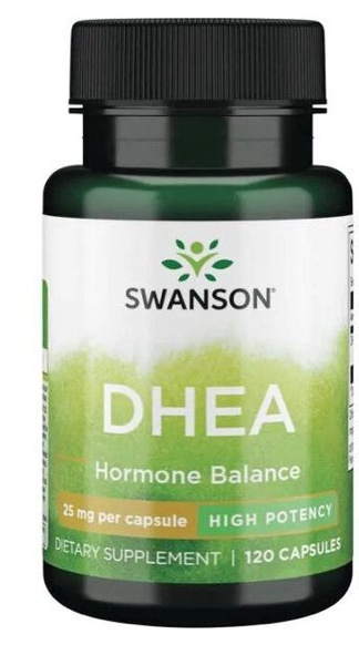 Swanson ДГЭА, DHEA, Hormone Balance, высокая эффективность, 25 мг, 120 ...