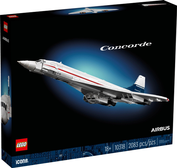 лего Icons серия, LEGO 10318 Самолет Конкорд, lego конструктор для ...
