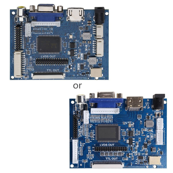 Плата контроллера AT070TN90 92 94 TTL LVDS, совместимая с HDMI, VGA 2AV ...