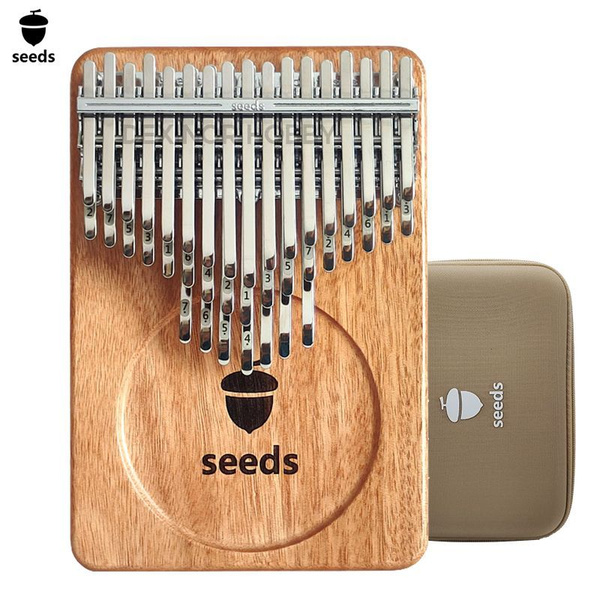 Калимба 41 нот Seeds Kalimba Народный музыкальный инструмент деревянный ...