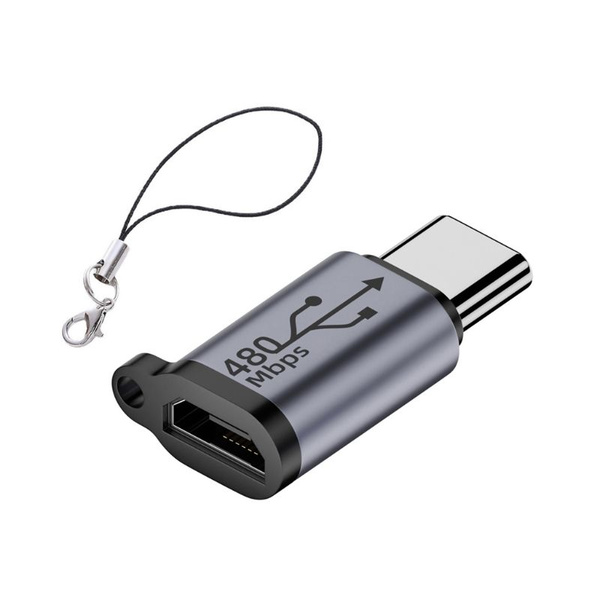 Мини адаптер Usb C на Micro Usb Typec конвертер мама в Usb папа для